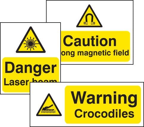 59286 Std warning 600x400mm self-adhesive (600x400mm) Safety Sign ...